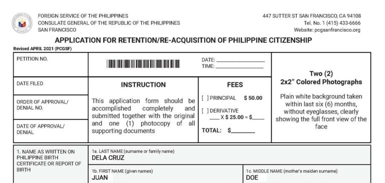 Dual Citizenship - Philippine Consulate General in San Francisco
